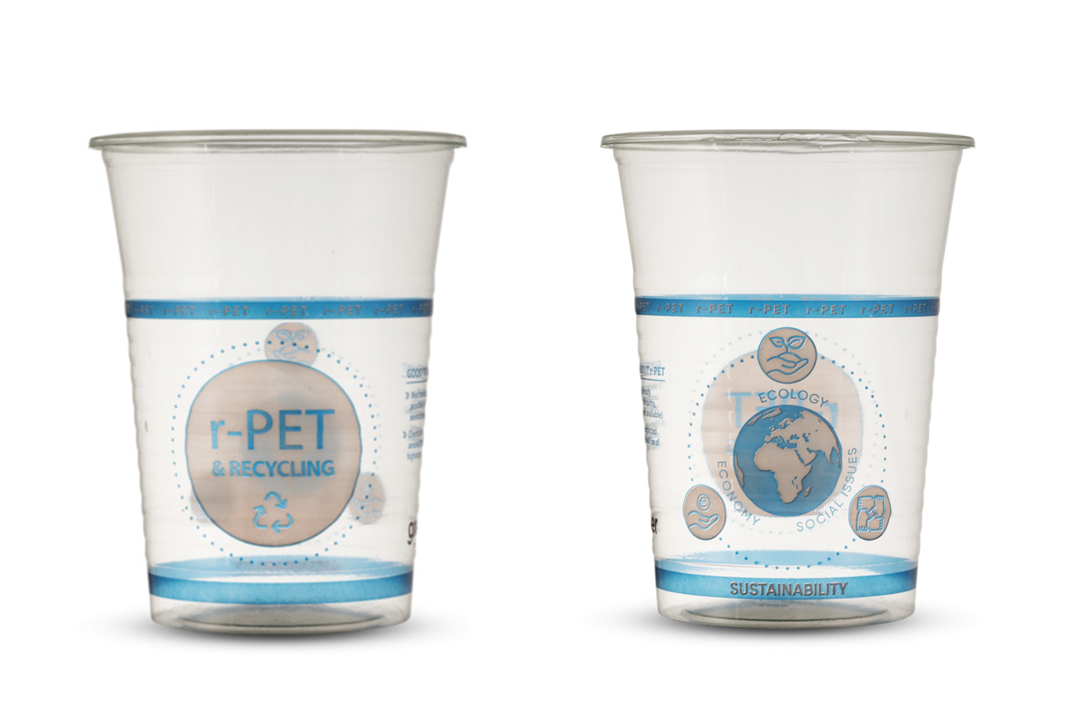 Sustainable r-PET cups for drinks | Greiner Packaging