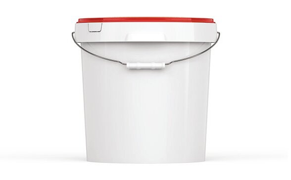 Request plastic buckets with lids for various applications.