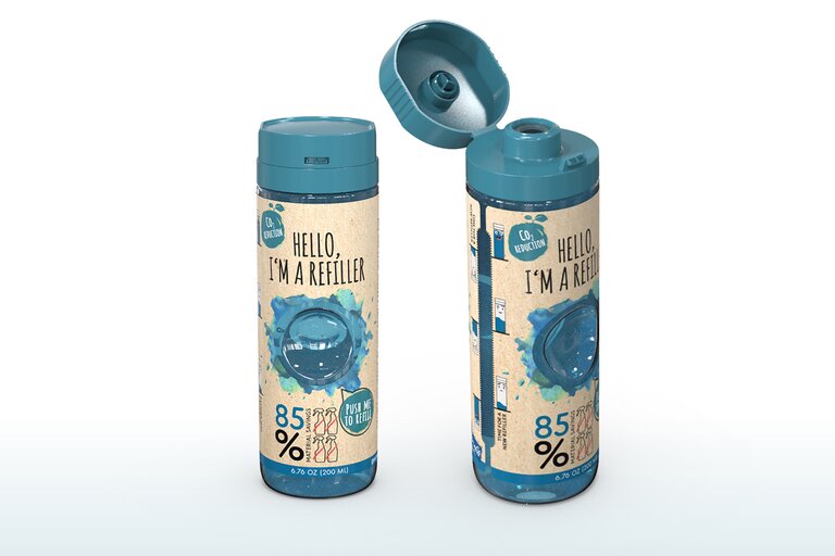Refill bottle for concentrates